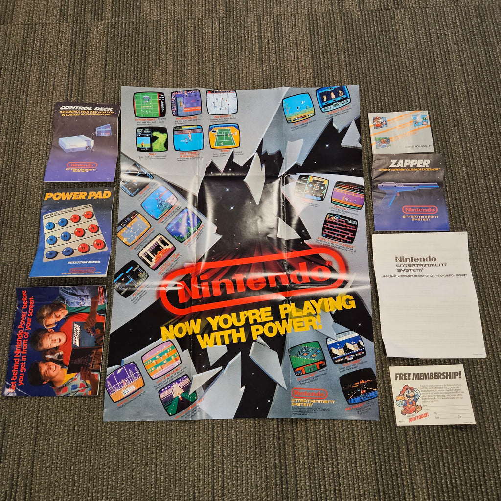 Nintendo Power Set Console Complete In Box *Beautiful Condition NES ...