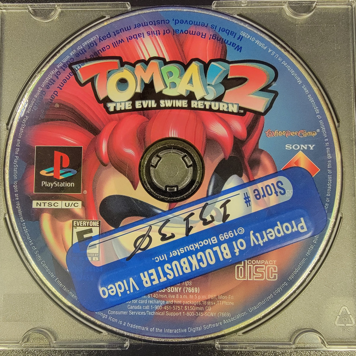 PLAYSTATION - Tomba! 2: The Evil Swine Return [LOOSE, AS PICTURED ...
