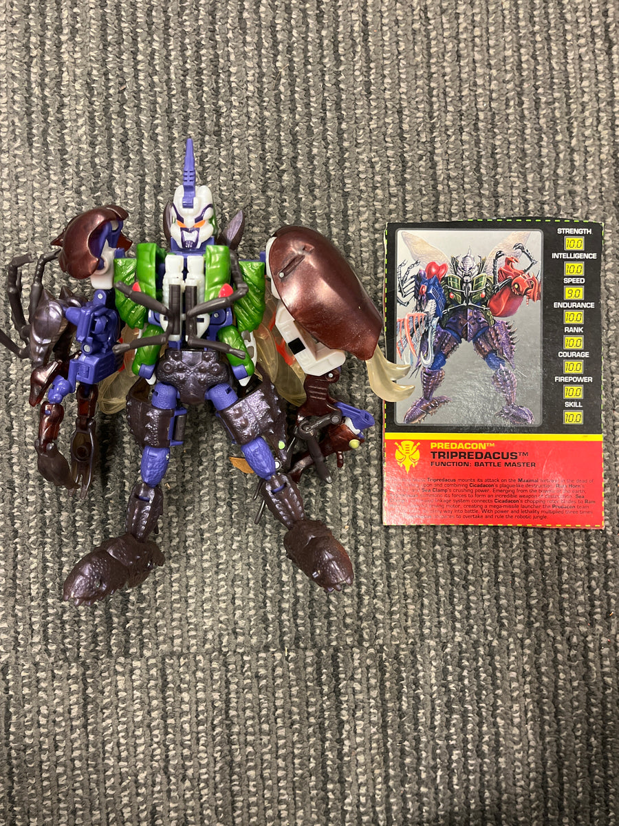 Transformers Beast Wars Ultra Predacon Tripredacus combiner | Steel ...