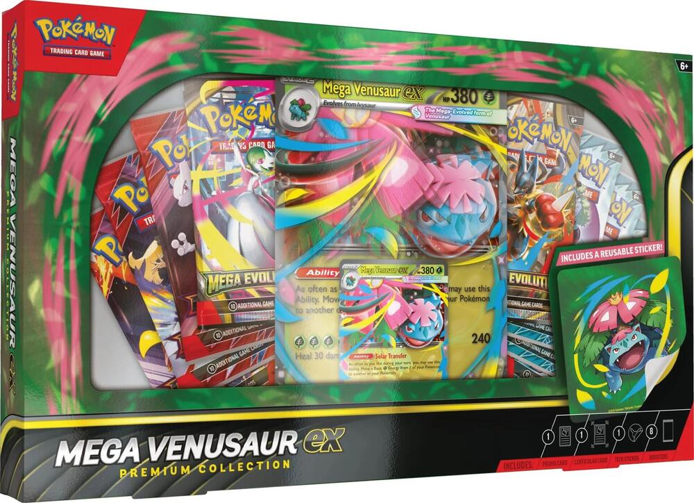 POKEMON TCG - MEGA VENUSAUR ex PREMIUM COLLECTION *NEW* [PRE-ORDER ...