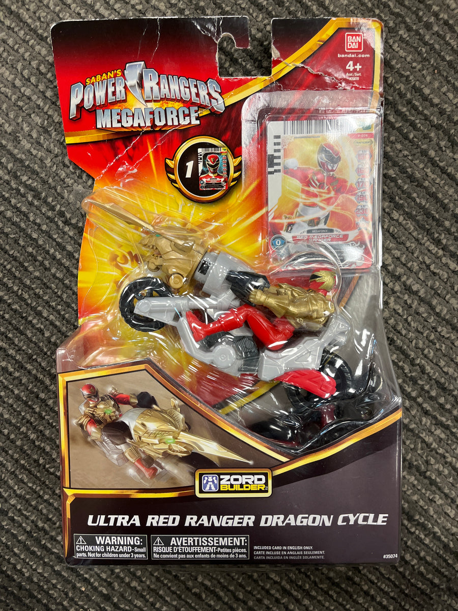 Power Rangers Megaforce Ultra Red Ranger Dragon Cycle | Steel ...
