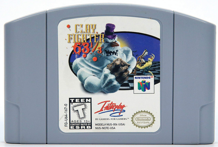 N64 - CLAY FIGHTER 63 1/3 [CART ONLY] | Steel Collectibles LLC.
