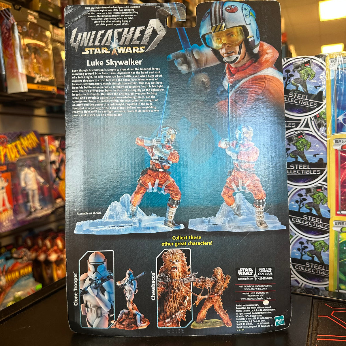 Star Wars- “Star Wars: Unleashed” Luke Skywalker Figure (New) | Steel ...