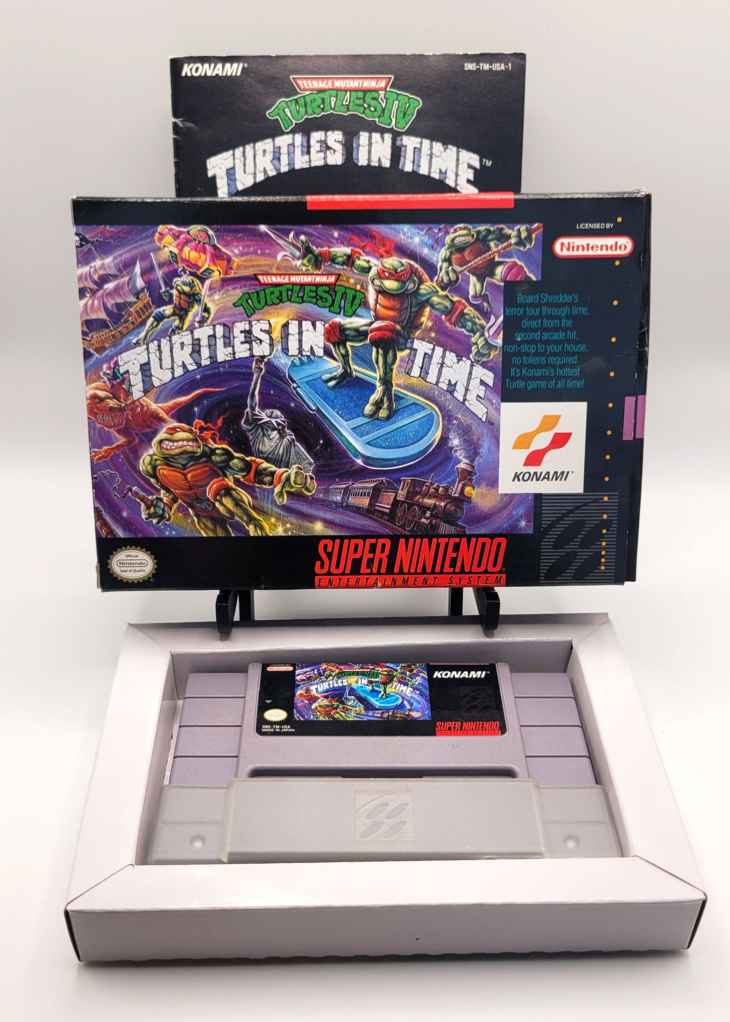 SNES - TEENAGE MUTANT NINJA TURTLES IV TURTLES IN TIME [CIB] | Steel ...