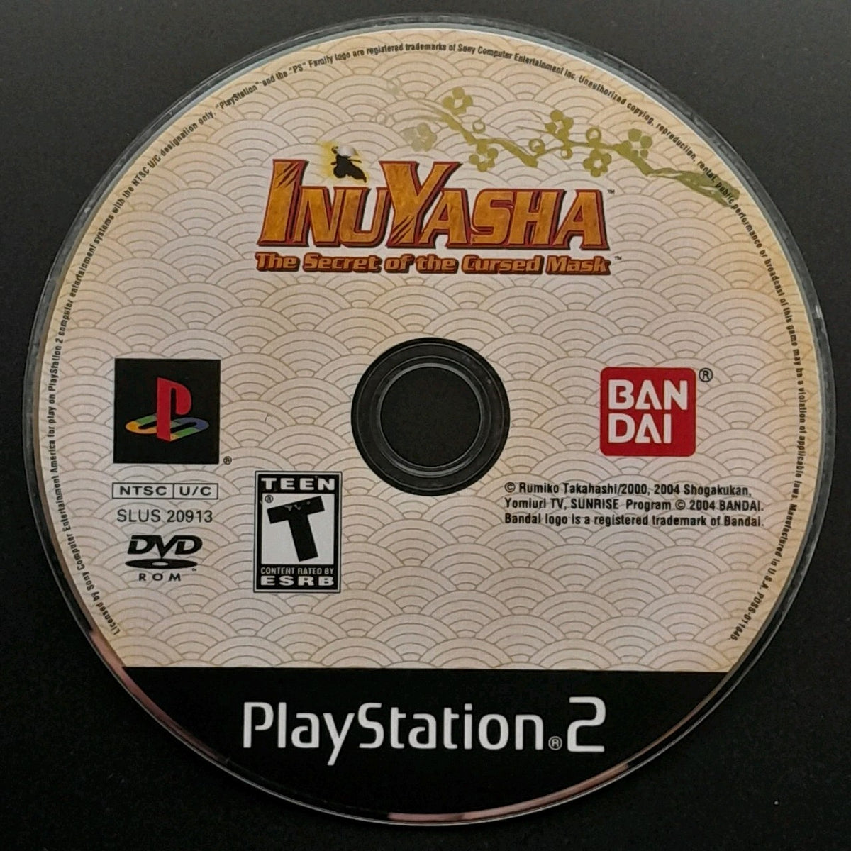PLAYSTATION 2 - INUYASHA: THE SECRET OF THE CURSED MASK [LOOSE DISC ...