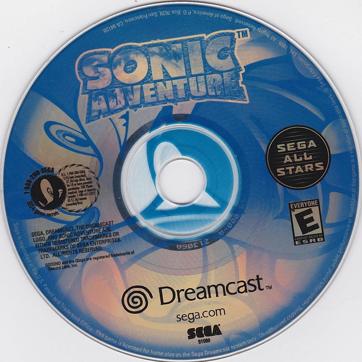 Dreamcast - SONIC ADVENTURE [DISC ONLY] | Steel Collectibles LLC.